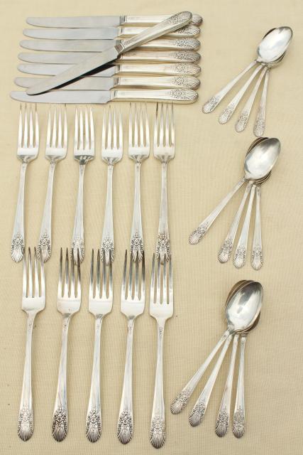 Wm Rogers Silver Flatware Patterns Vintage Antique 1847 ROGERS BROS